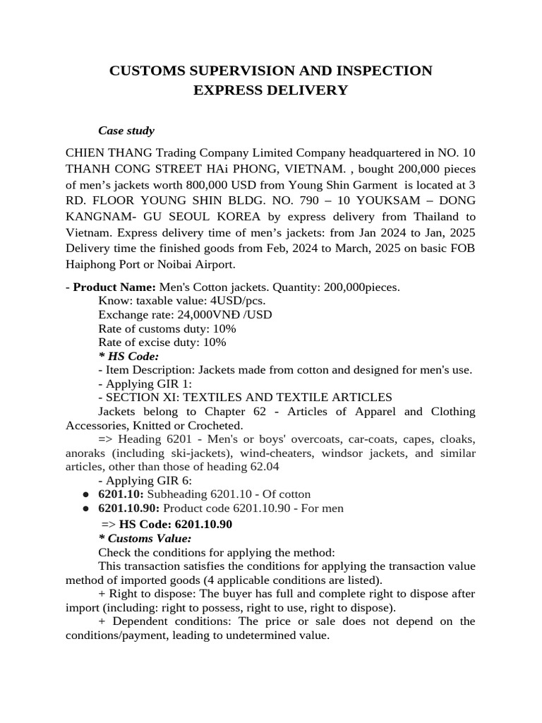 Customs Supervision and Inspection Express Delivery | PDF | Customs ...