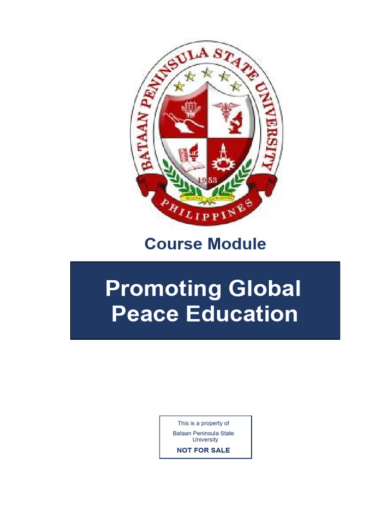 Learning Module | PDF | Peace | Peacebuilding