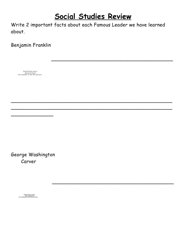 Famous Leaders Social Studies Facts | PDF | Games & Activities