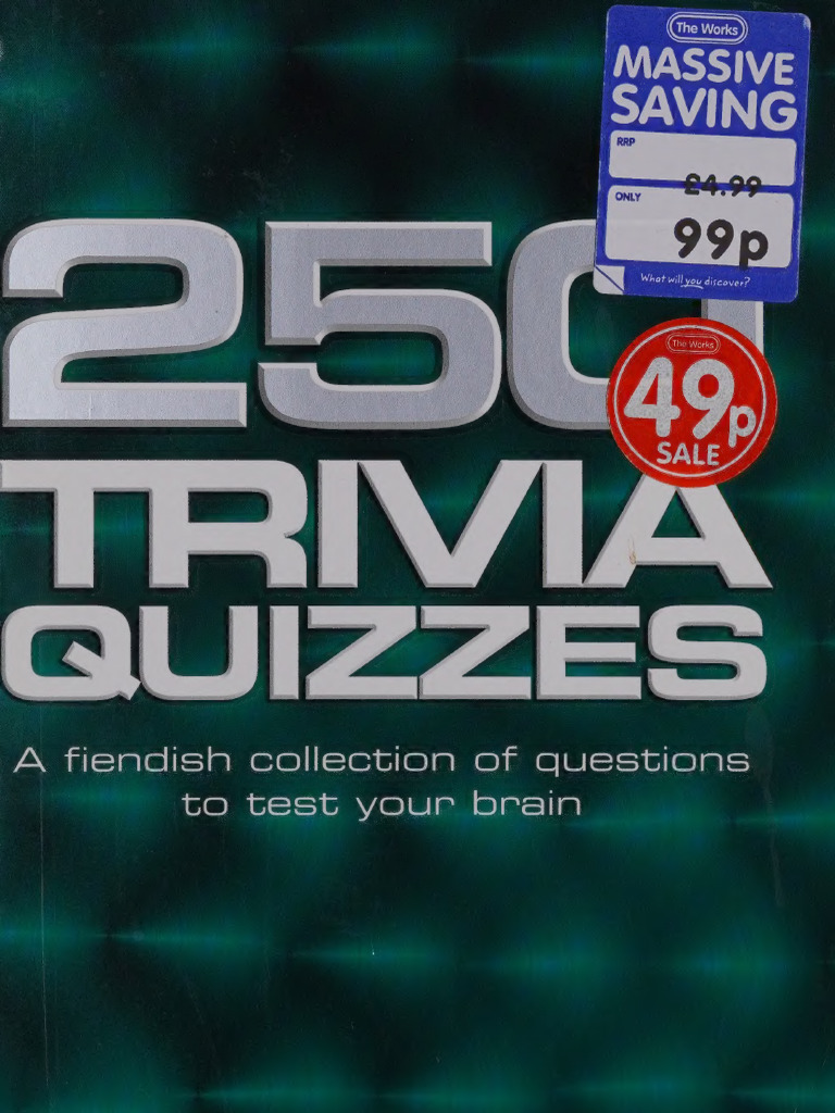 250 trivia quizzes_nodrm | PDF | Crusades | Gemstone