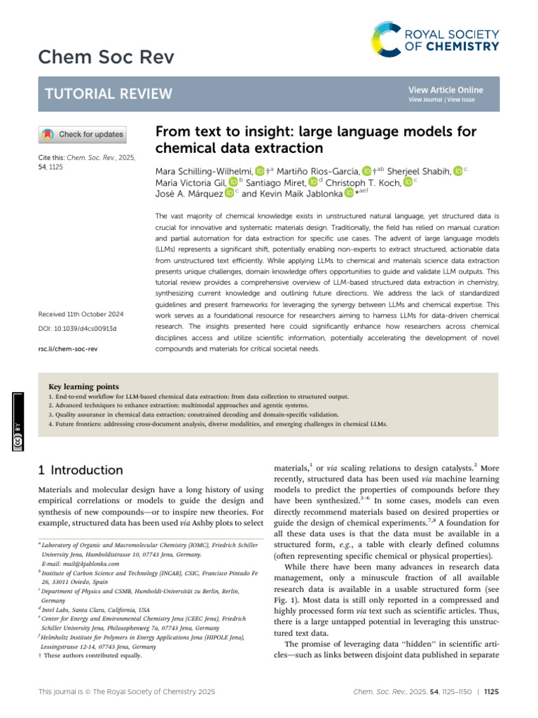Chem Soc Rev: Tutorial Review | PDF