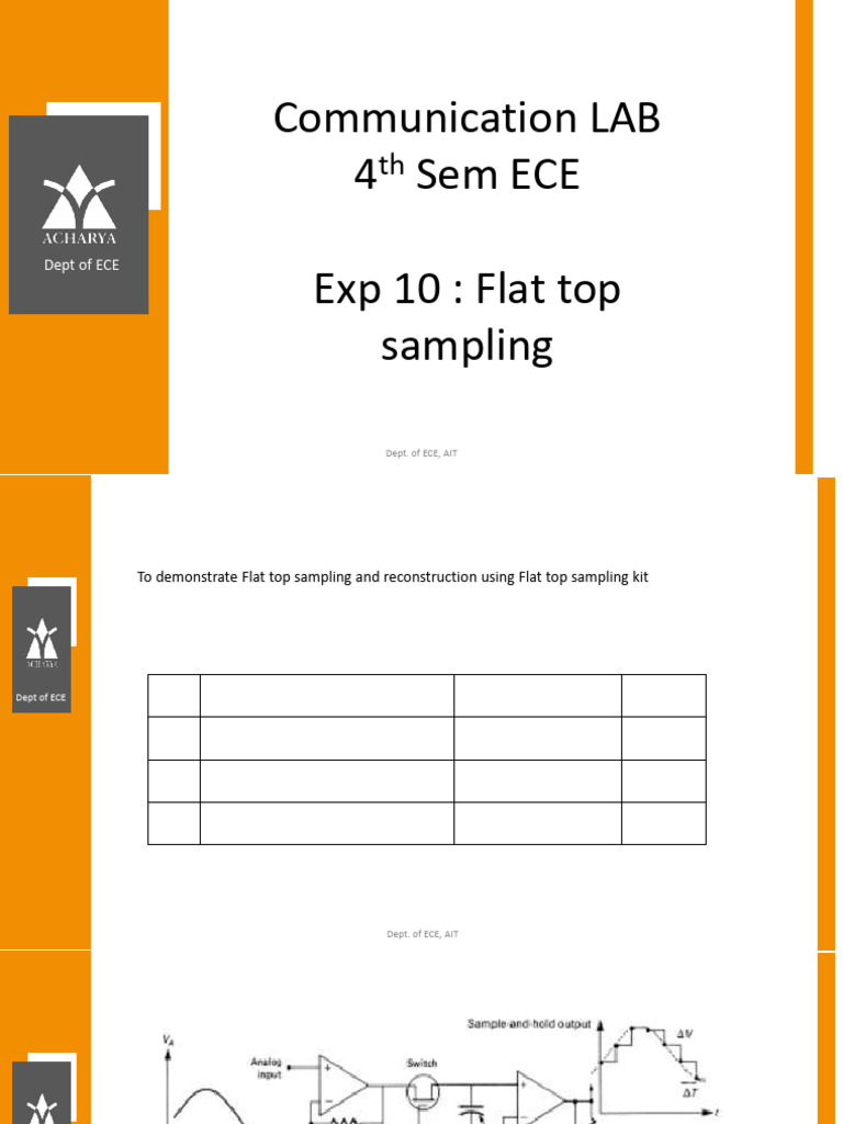 Experiment-10 Flat Top Sampling | PDF | Modulation | Electronic Engineering