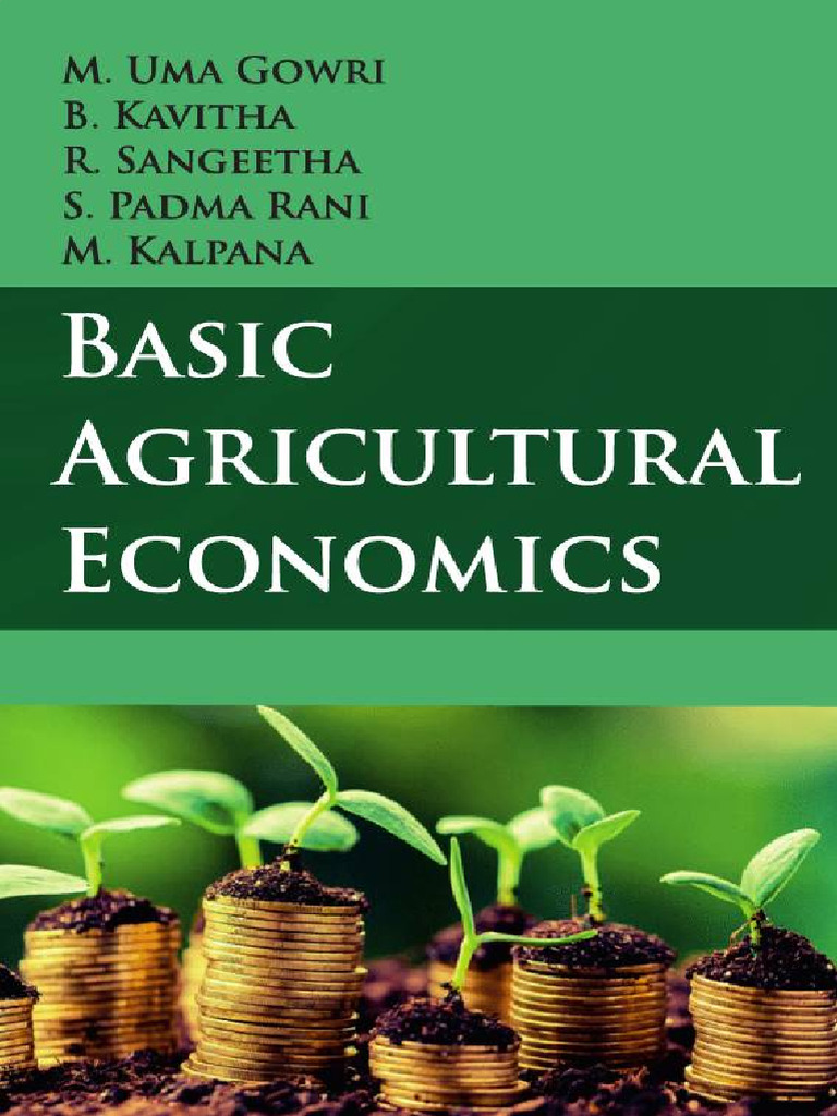 Basic Agricultural Economics | PDF