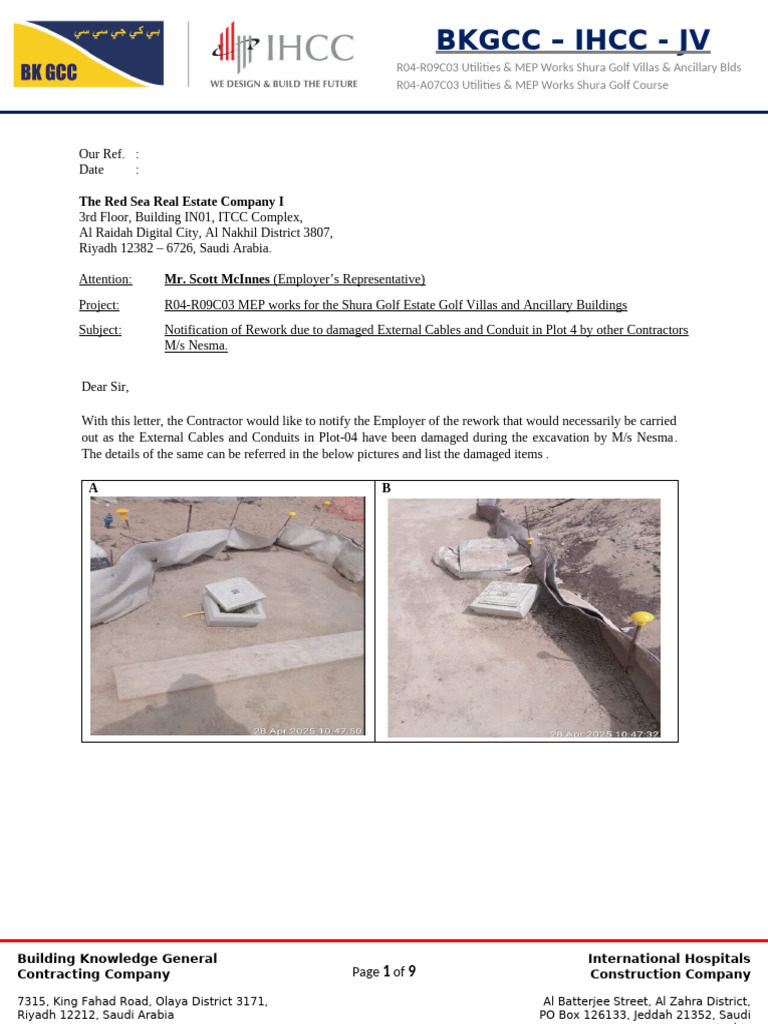 R04-R09C03-Early Warning Notification of Rework Resulting From Damaged ...