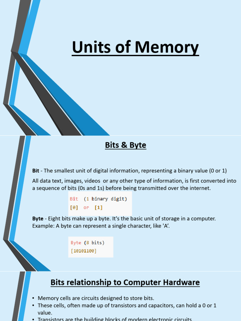 Computer Basics - Lecture 02 | PDF | Bit | Byte