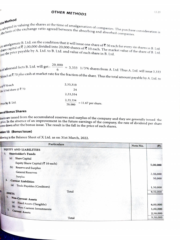 Valuation of Shares: Methods & Solutions | PDF | Equity (Finance ...