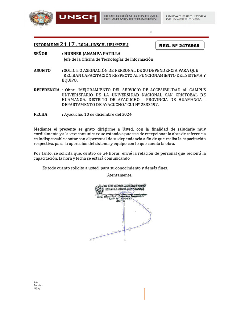 DF - 2476969.001 - INFORME N 2117 OTI | PDF