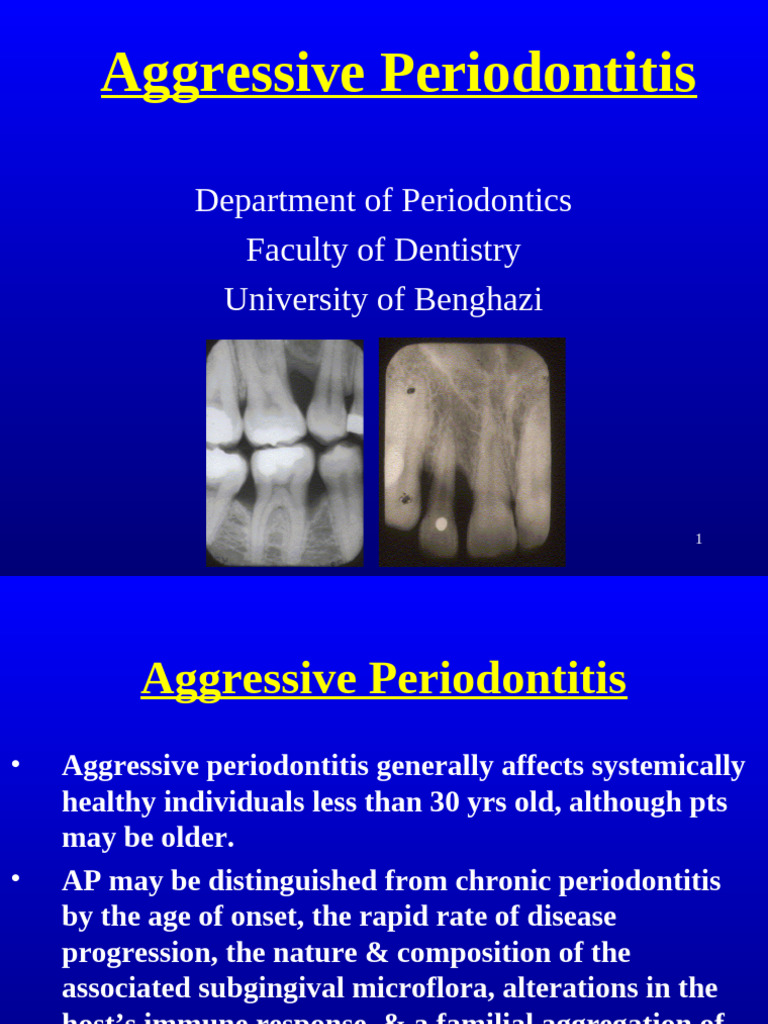 Aggressive Periodontitis | PDF | Periodontology | Diseases And Disorders