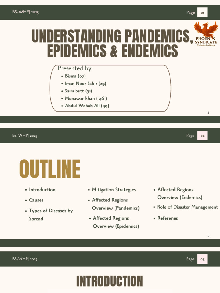 Understanding Pandemics, Epidemics & Endemics | PDF | Pandemic | Epidemics