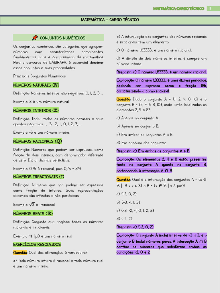 Matemática - Amostra Grátis | PDF | Números | Número racional