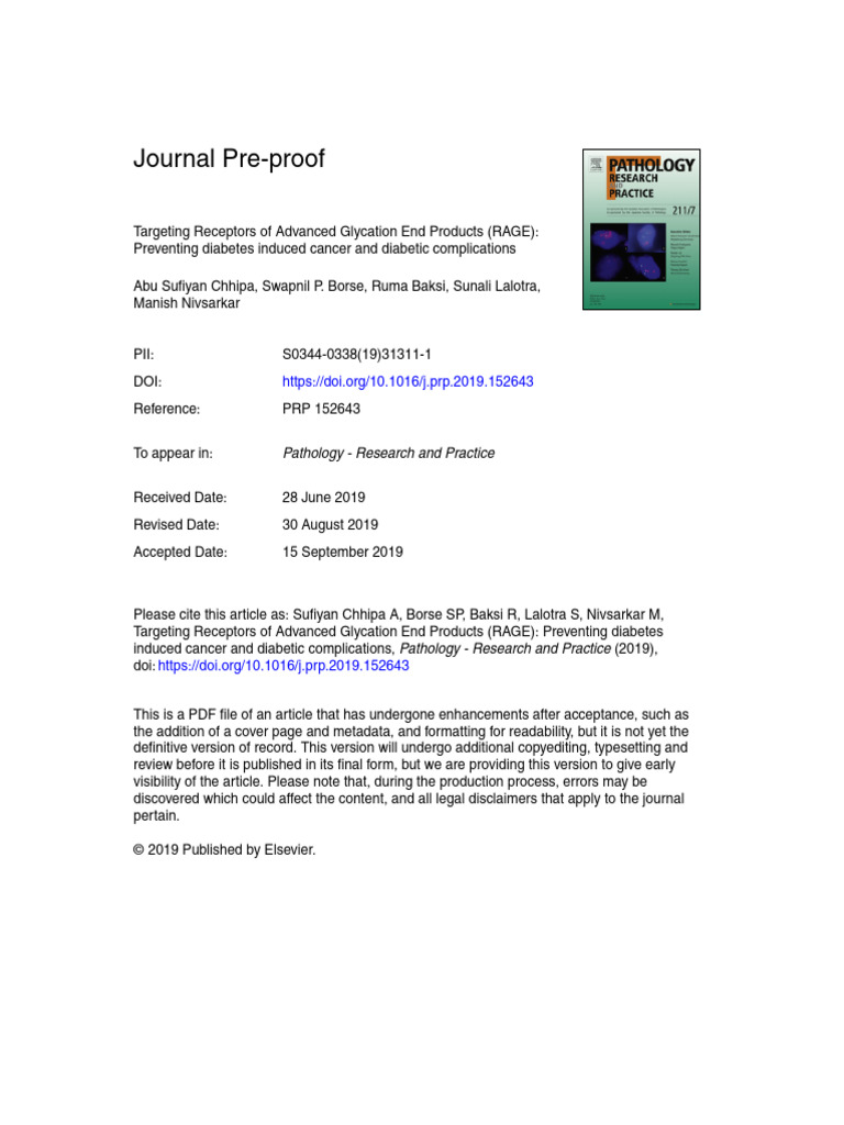 10.1016@j.prp.2019.152643 | PDF | Mitogen Activated Protein Kinase | Extracellular Signal ...