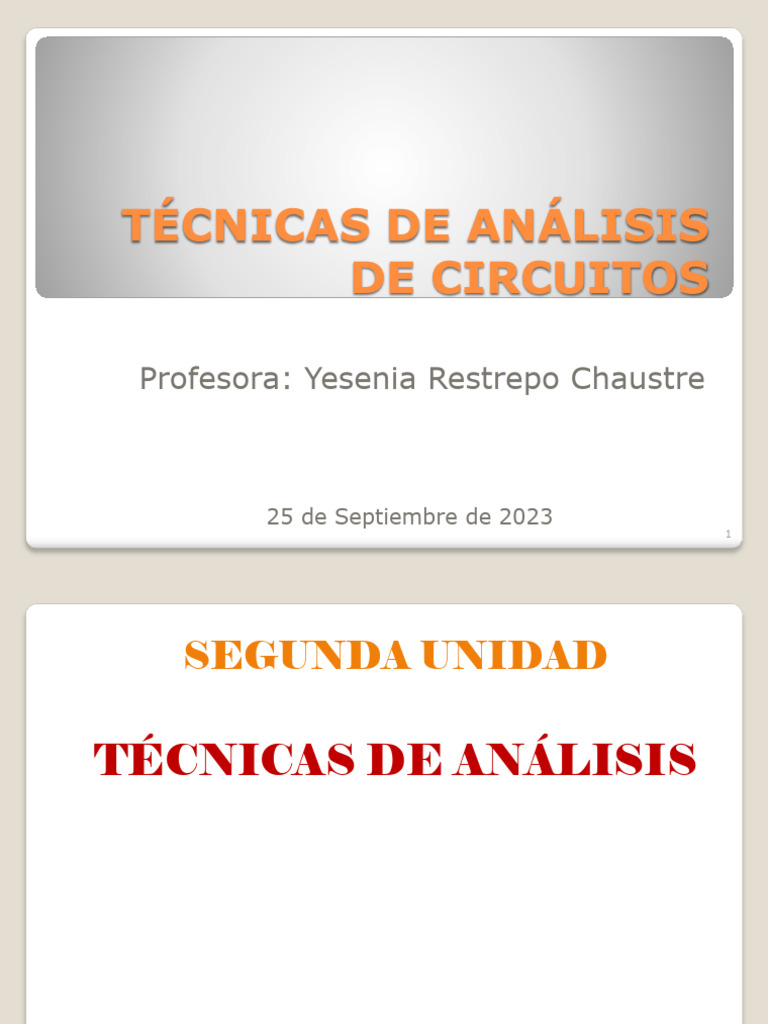 CLASE_7_TÉCNICAS DE ANÁLISIS_ANALISIS DE MALLAS | PDF | Red eléctrica | Análisis de red ...