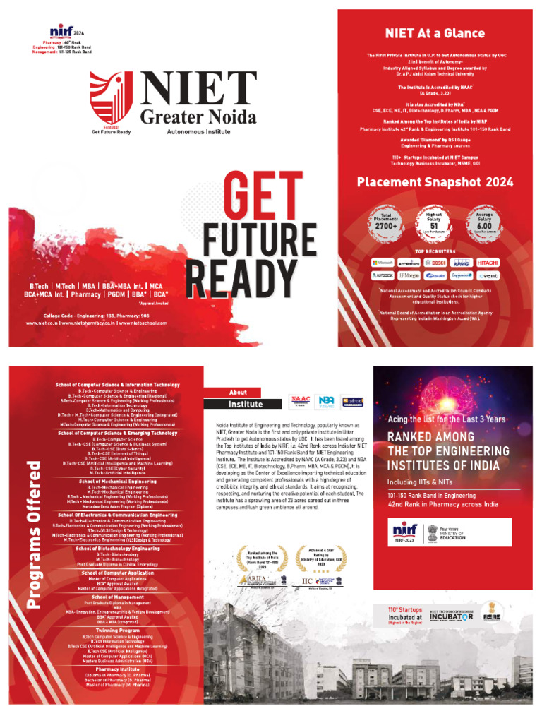 NIET Brochure 2025 | PDF