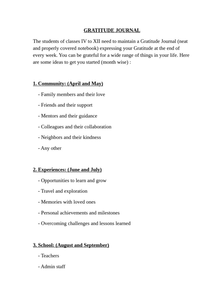 Weekly Gratitude Journal Guide | PDF
