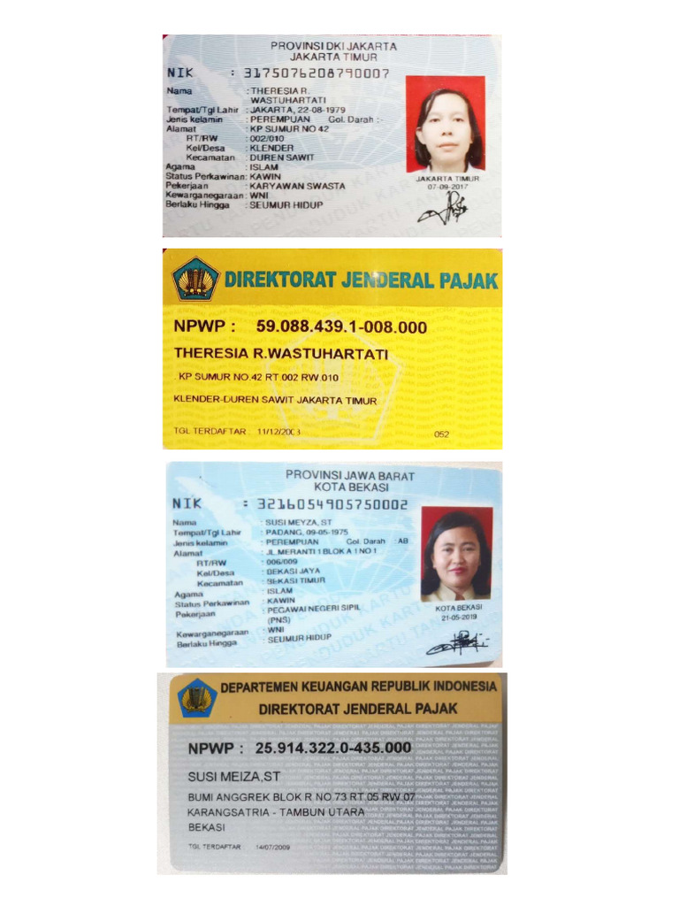 KTP & NPWP Dirut Dan Komisaris | PDF