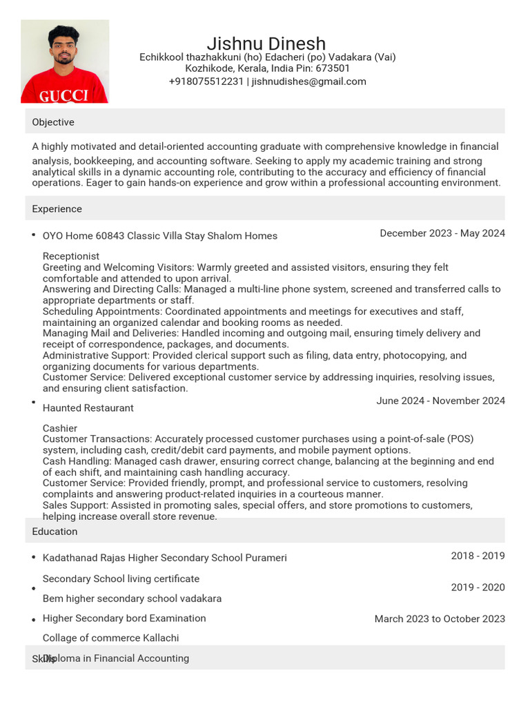CV - 2024 12 14 115359 PDF | PDF | Point Of Sale | Business