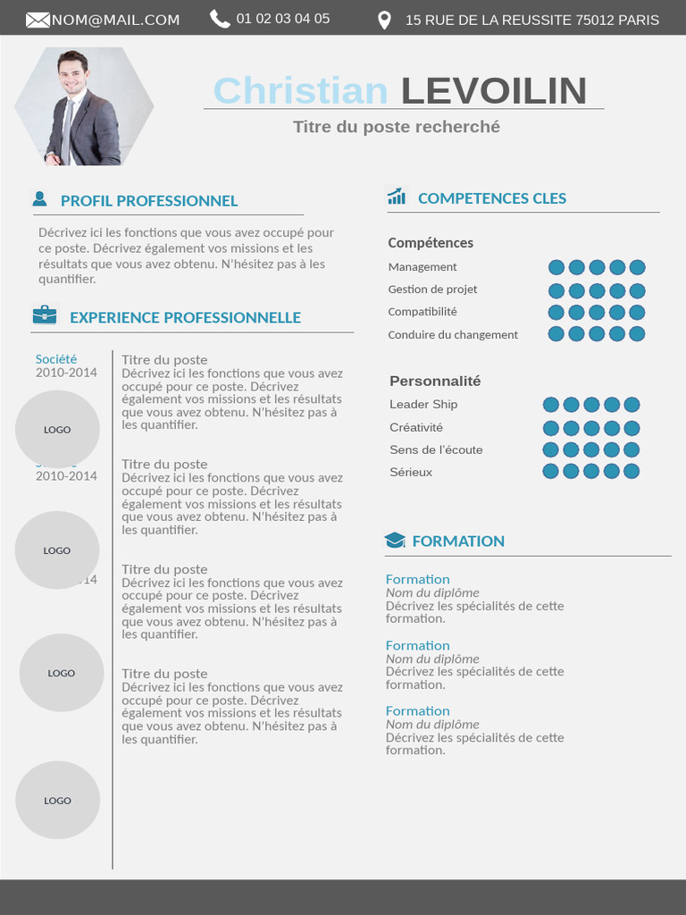 Exemple de CV pour un Banquier | PDF | Business | Direction