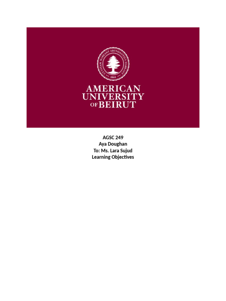 AGSC 249 Objectives | PDF | Arc Gis | Geographic Information System