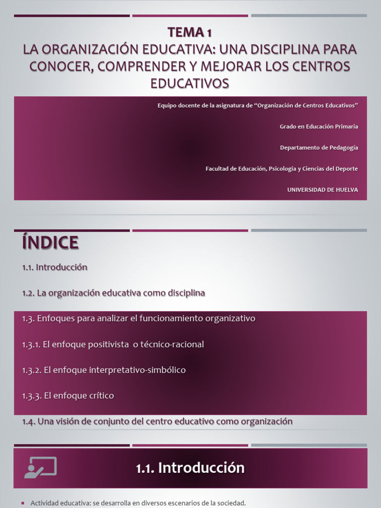 TEMa 1 | PDF | Maestros | Sicología