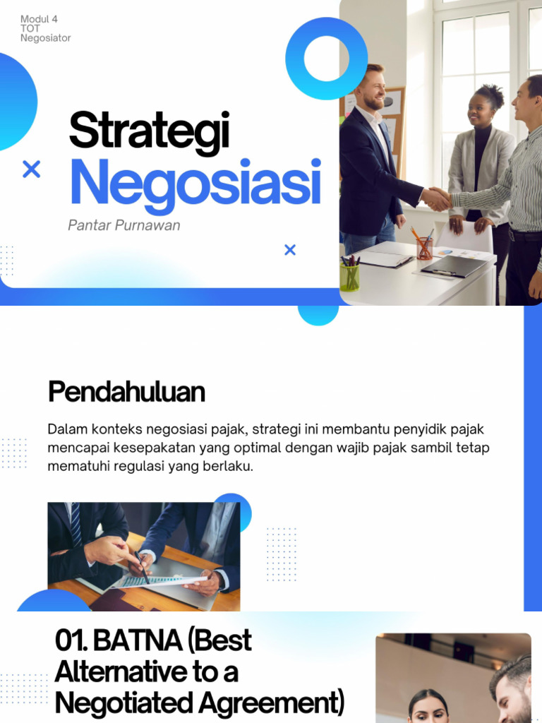 Modul 4 - Strategi Negosiasi | PDF