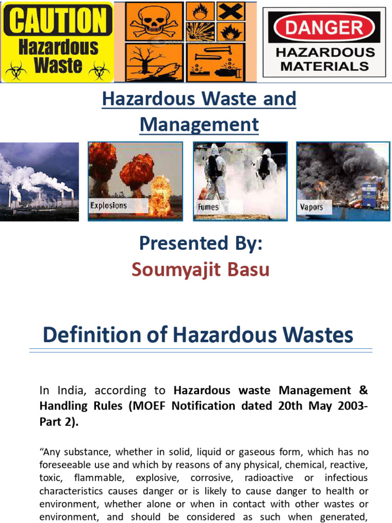 Hazard Waste Management | PDF | Waste | Waste Management