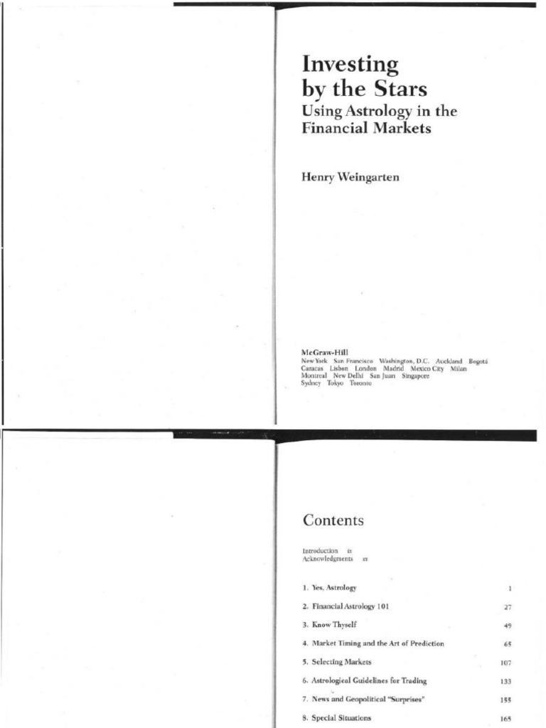 Investing by The Stars: Using Astrology in The Financial Markets by ...