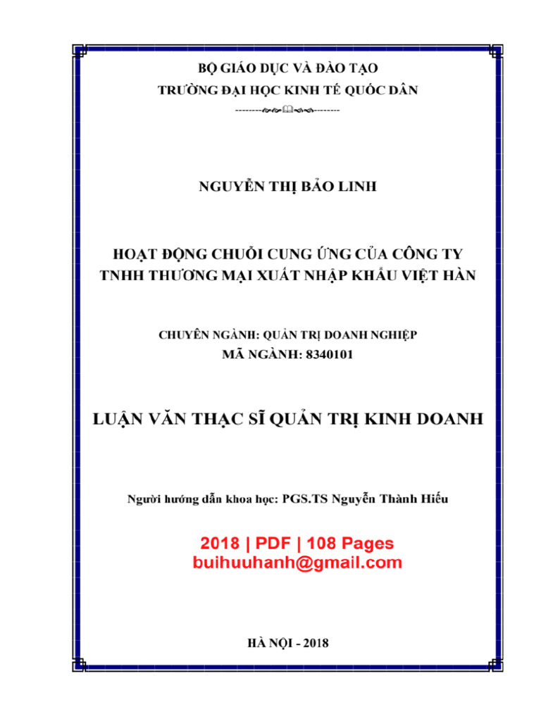 9-BT1-Chuoi Cung Ưng Viet Han | PDF