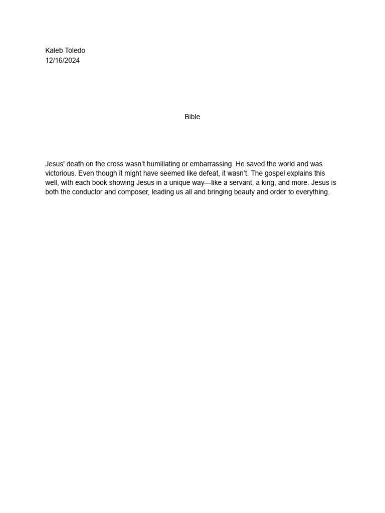 Understanding Jesus' Victory on the Cross | PDF