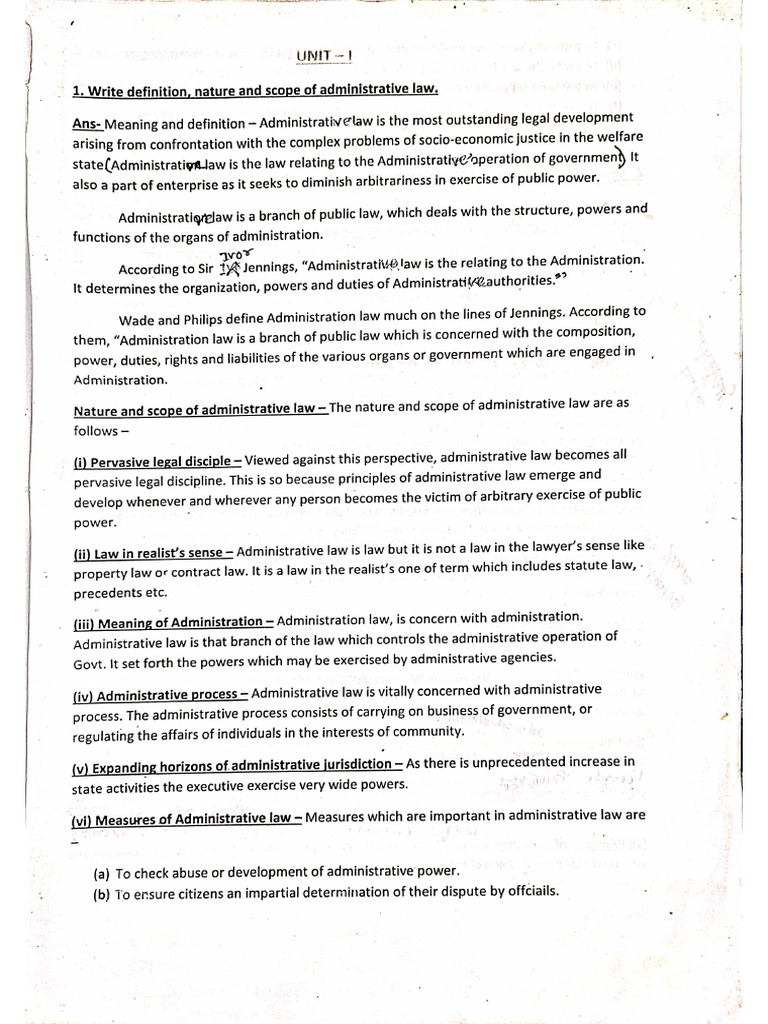 Administrative Law TNA | PDF