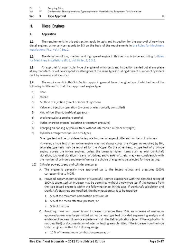 Diesel Engine Type Approval Guidelines | PDF | Engines | Diesel Engine