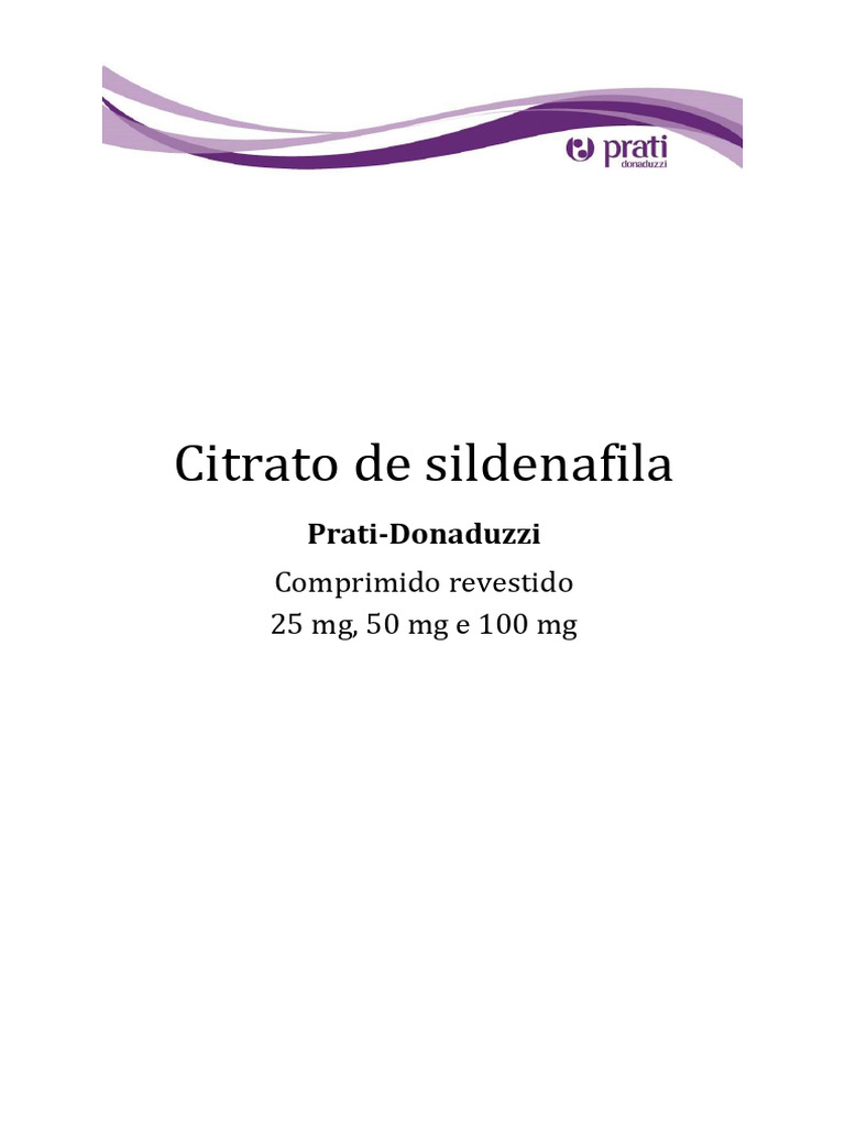 Bula do Citrato de Sildenafila | PDF