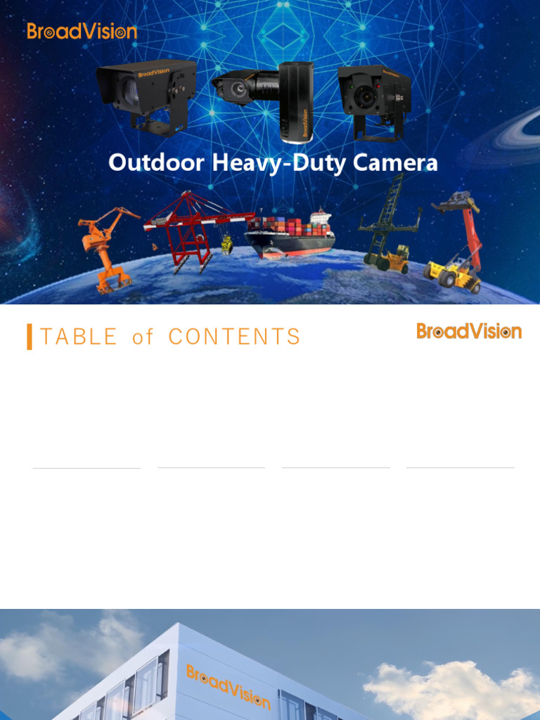 BroadVision Outdoor Heavy-Duty Camera | PDF | Camera | Zoom Lens