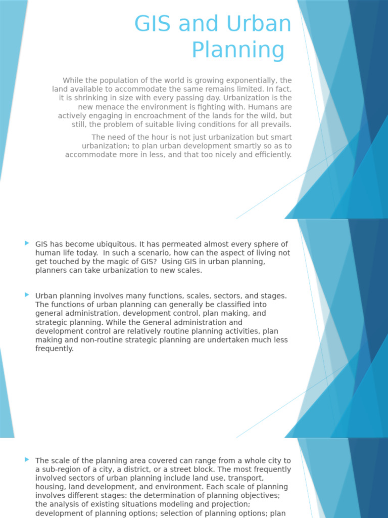 GIS and Urban Planning | PDF | Geographic Information System | Urban ...