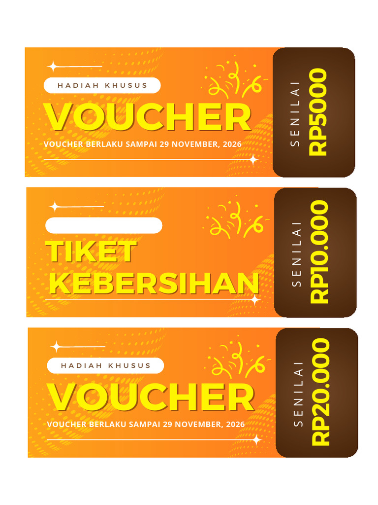 Oranye Kuning Dan Coklat Modern Belanja Kupon | PDF