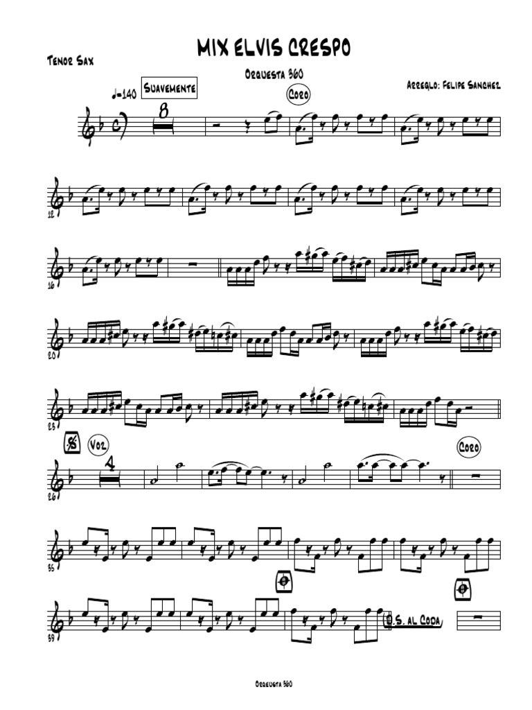 Suavemente Trumpet Sheet Music | PDF | Singles | Singles (Music)