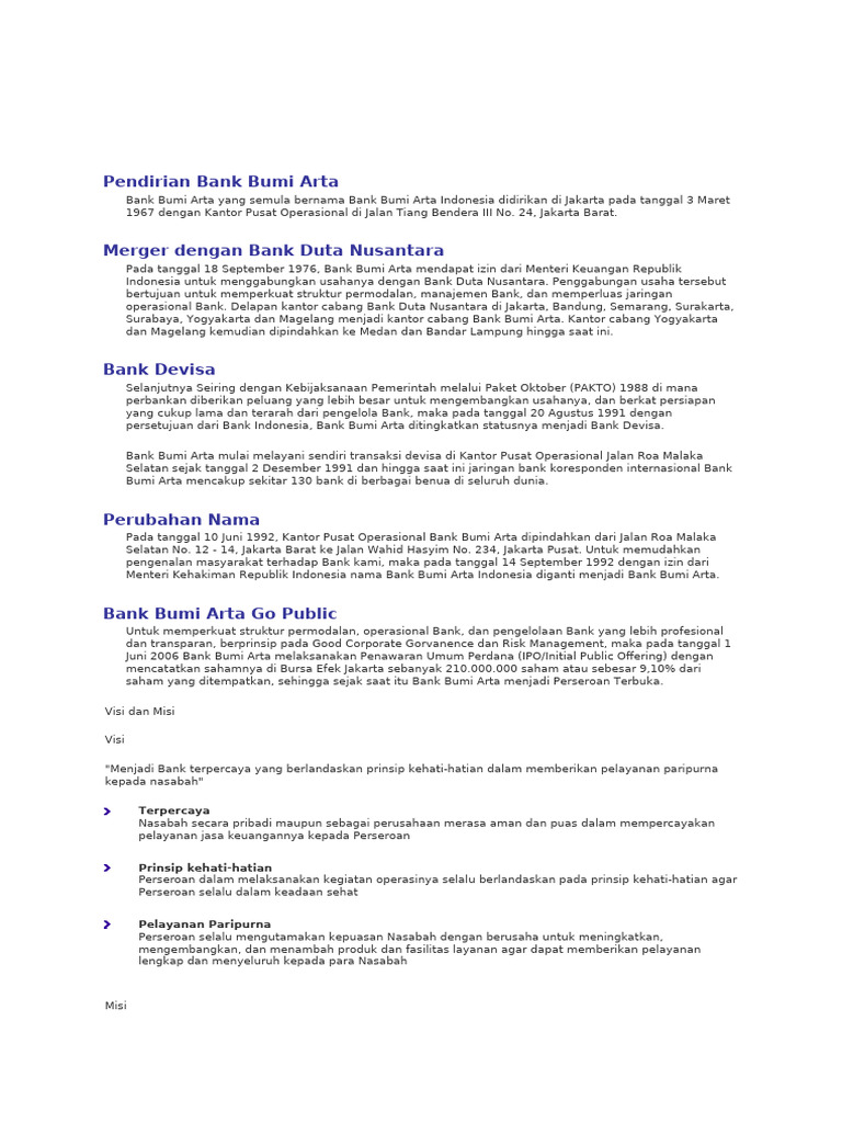 17.bank Bumi Arta | PDF
