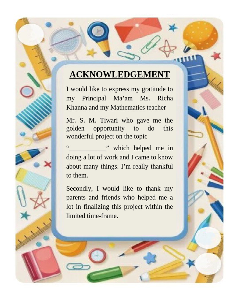 Class 10 Maths Project File 2024 | PDF