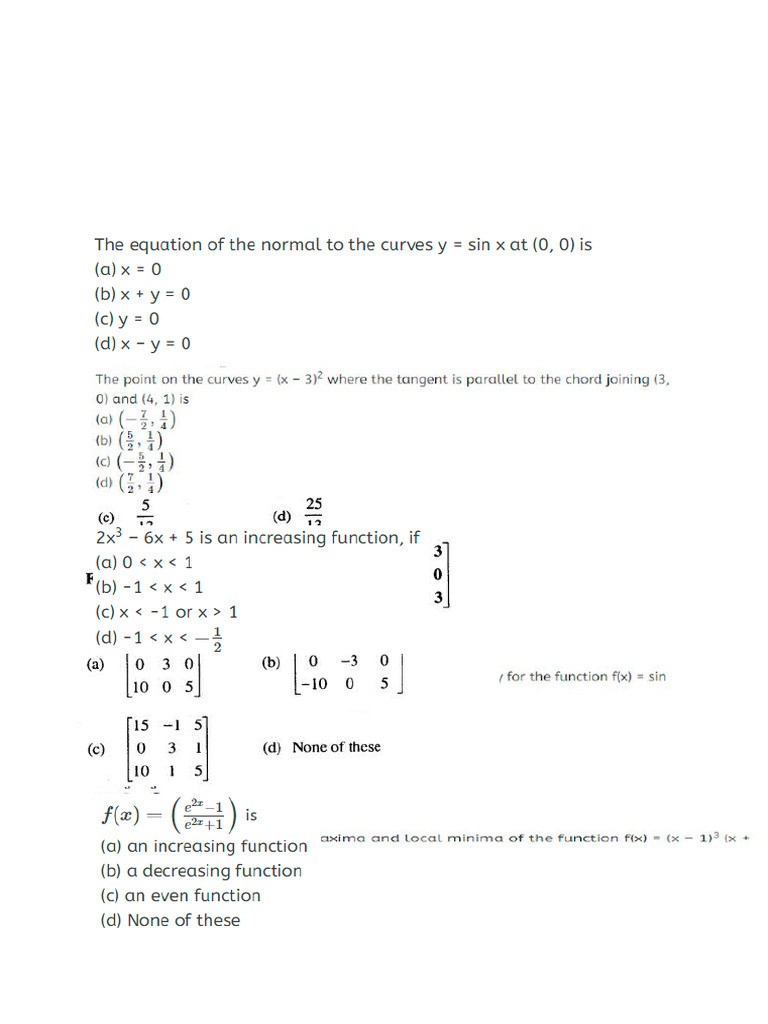 Maths Practice Questions | PDF