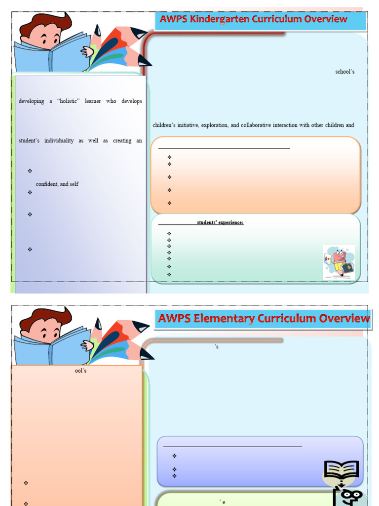 AWPS Comprehensive Curriculum Overview | PDF | Curriculum | Learning