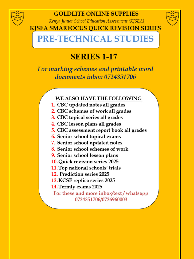 Kjsea Pretech Studies Quick Revision Series 2025 | PDF | Money ...