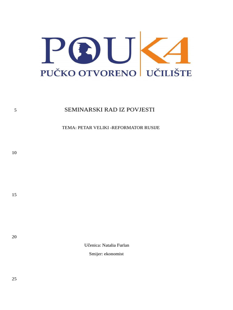 Petar Veliki | PDF