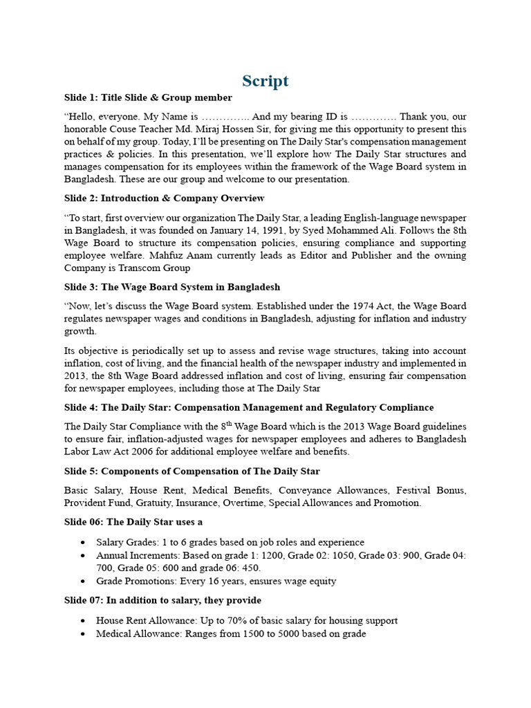 Script | PDF | Cost Of Living | Salary