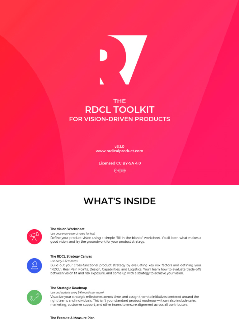 Radical_Product_Toolkit_v3.1.0 | PDF | Risk | Sustainability