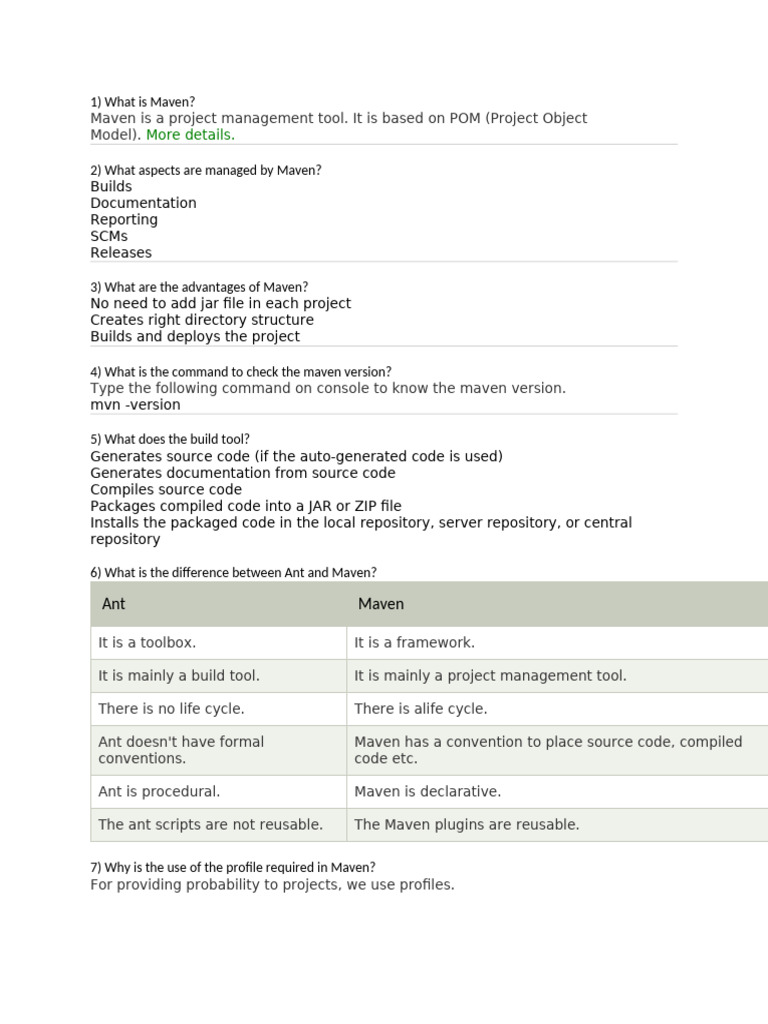 5 - MAVEN Interview Questions and Answers | PDF | Software | Computer Programming