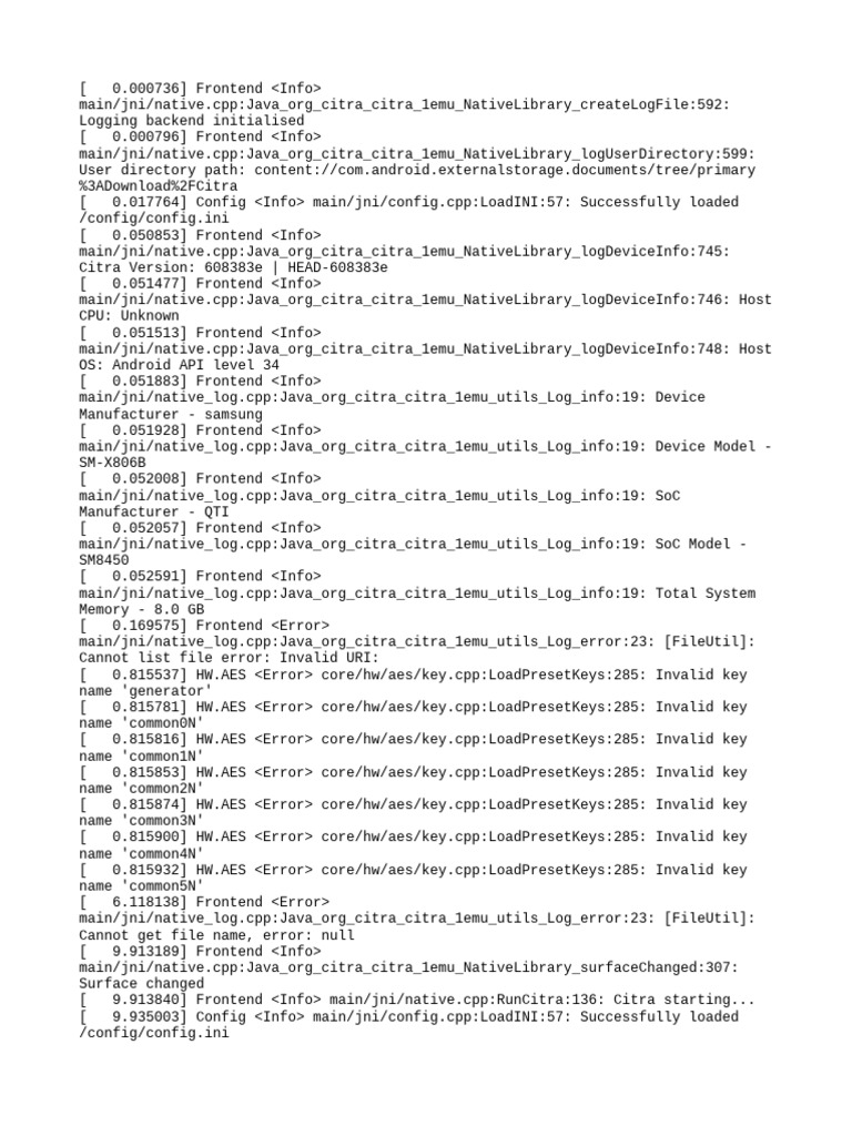 citra_log.txt.old | PDF | Operating System Technology | System Software