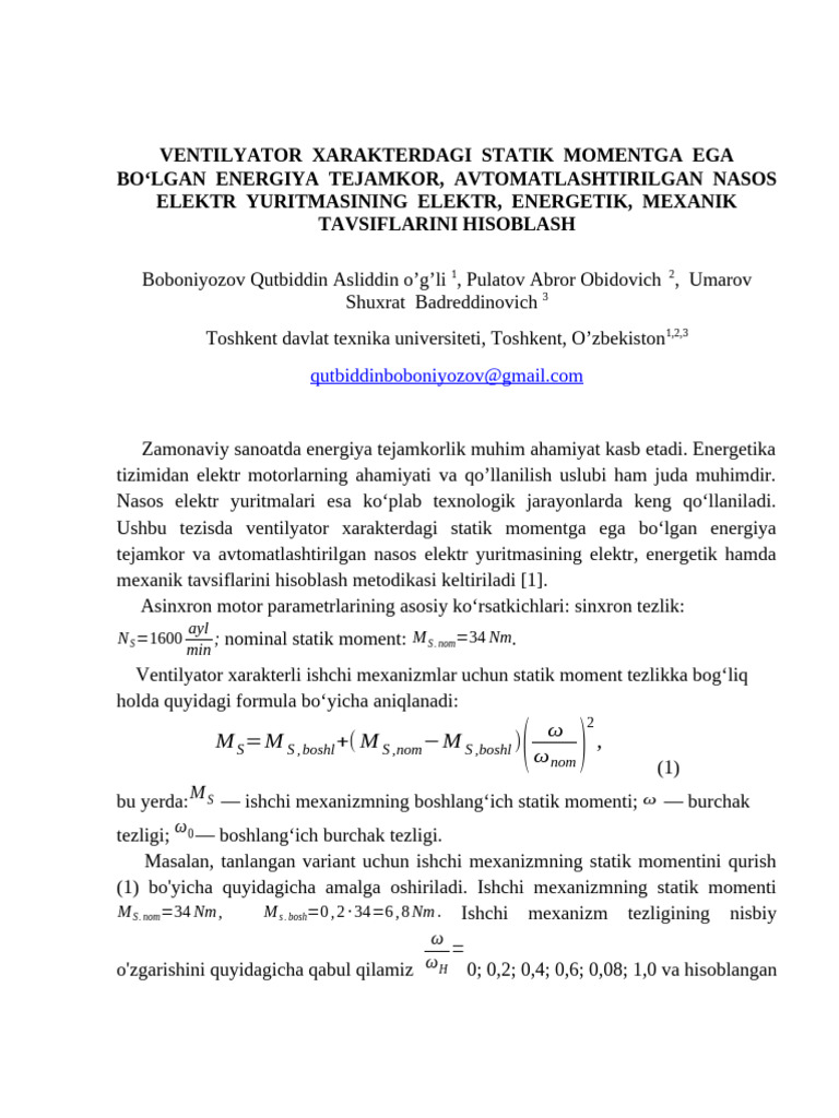 Tezis BoboniyozovQutbiddin | PDF