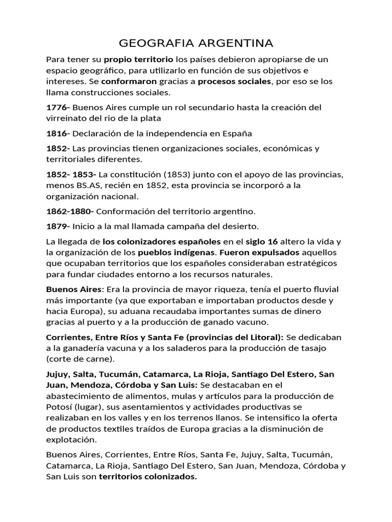 GEOGRAFIA ARGENTINA Pili | PDF | Argentina | Paraguay