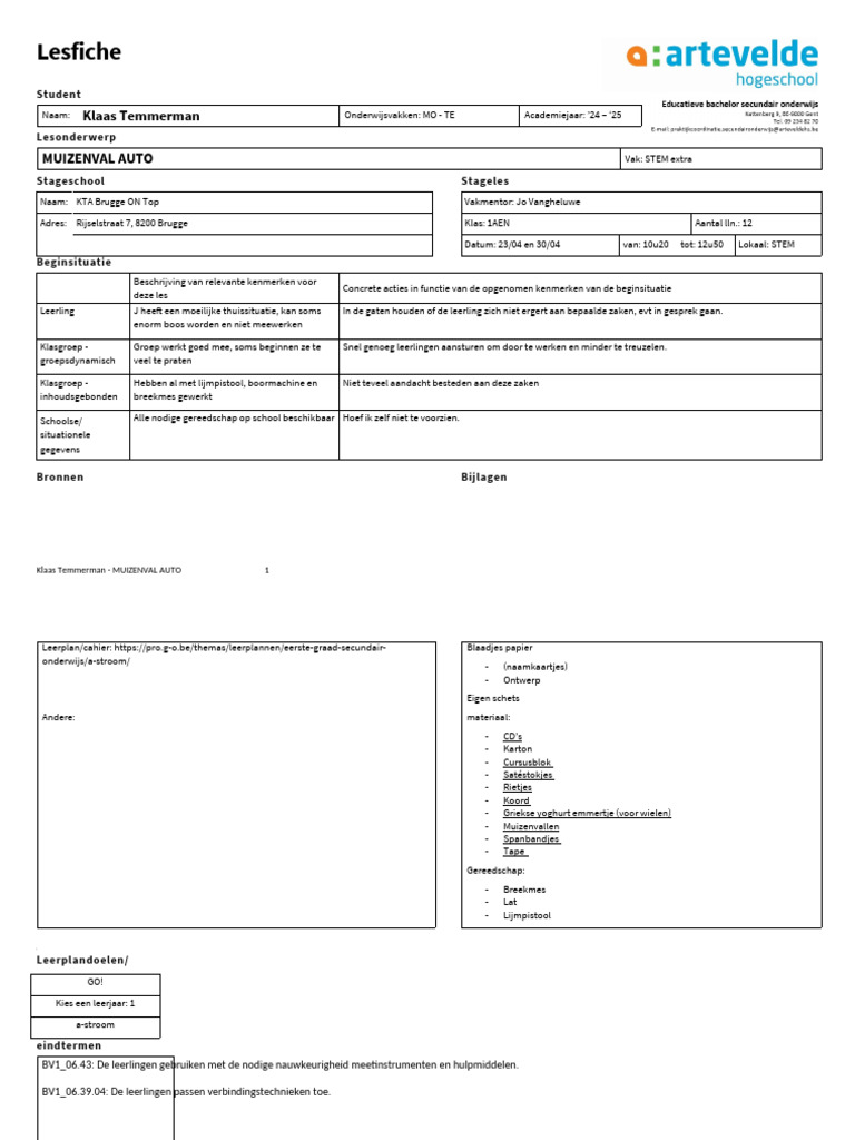 Lesfiche muizenval auto | PDF