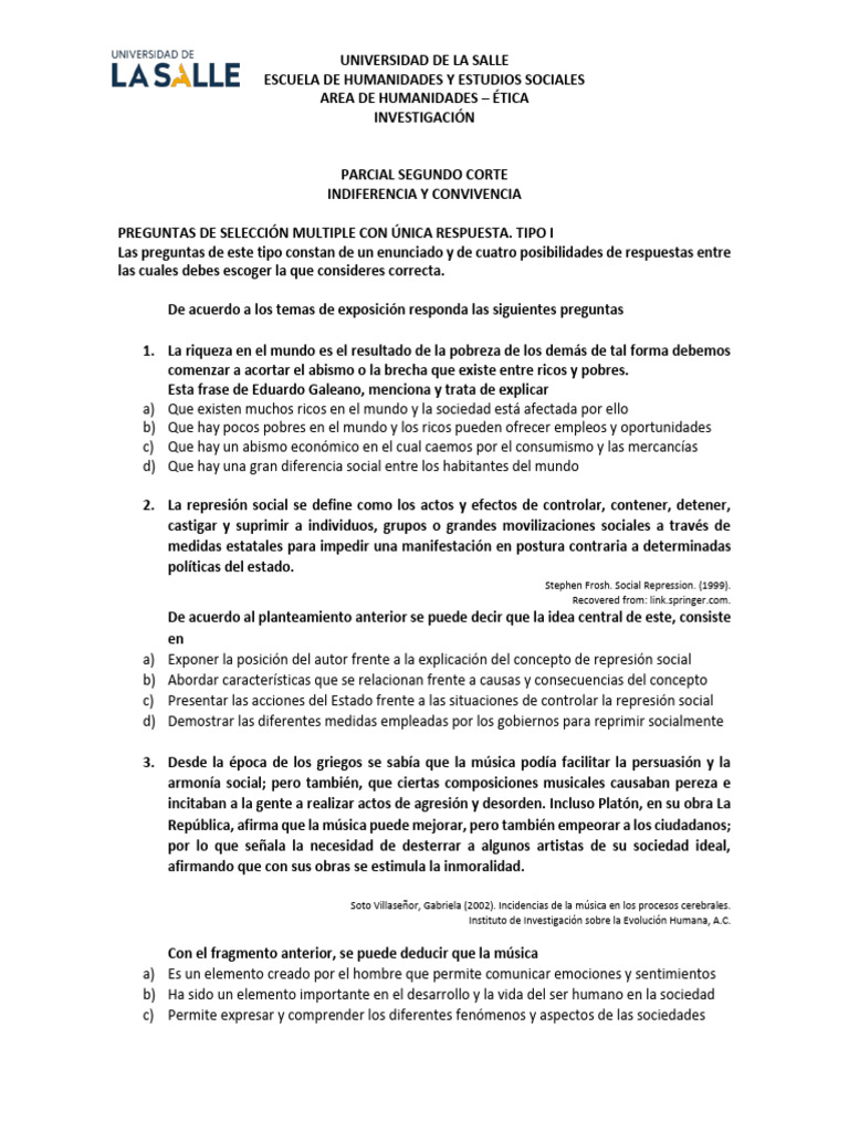 Parcial Segundo Corte Icon | PDF | Pobreza | Pobreza e indigencia