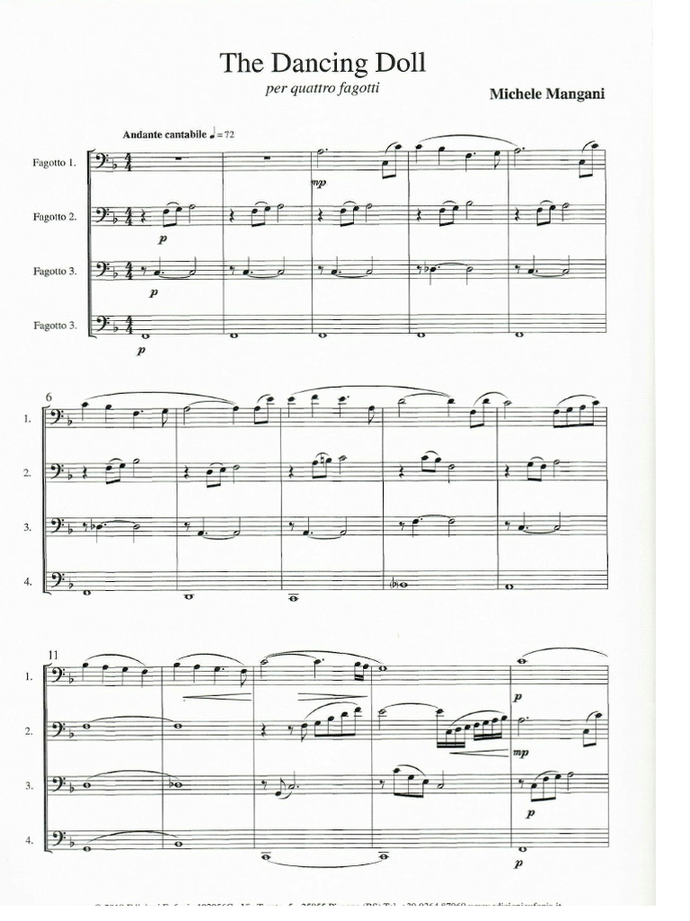 【score】The Dancing Doll Michele Mangani | PDF